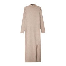 Bershka Kleid Damen Größe 38 sand Winterkleid
