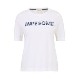 Cartoon T-Shirt Damen Gr&ouml;&szlig;e S creme / blau / navy