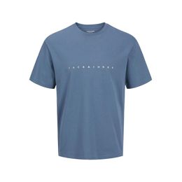 Jack & Jones Plus Jack & Jones Plus T-Shirt 'JJEStar' Herren Gr&ouml;&szlig;e 8XL cyanblau / wei&szlig;