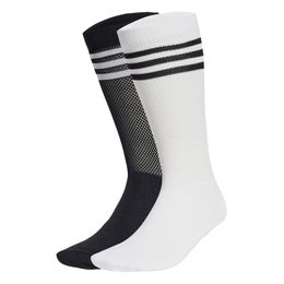adidas originals Socken 'Textured Crew 2 Pairs' Damen Größe 43/45 schwarz / weiß