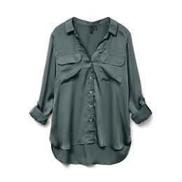 V&eacute;ro Moda VERO MODA Bluse 'LOU' Damen Gr&ouml;&szlig;e L basaltgrau