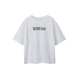 name it T-Shirt 'Dyp Wednesday' M&auml;dchen Gr&ouml;&szlig;e 158/164 saphir / lila / schwarz / wei&szlig;