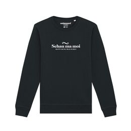 Watapparel Sweatshirt 'Schau ma moi dann seng mas scho' male Black size XL
