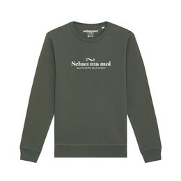 Watapparel Sweatshirt 'Schau ma moi dann seng mas scho' male Green size XXXL