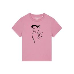 Watapparel T-Shirt 'Self love' Damen Gr&ouml;&szlig;e S rosa / schwarz