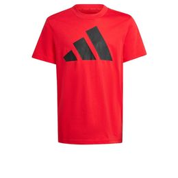 adidas Sportswear Funktionsshirt 'Essentials' Mädchen Größe 164 knallrot / schwarz