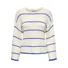 Only Pullover 'ONLGeena' Damen Gr&ouml;&szlig;e L blau / wollwei&szlig;
