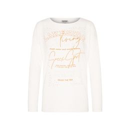 SOCCX Shirt 'Rock the Boat' Damen Gr&ouml;&szlig;e S orange / offwhite