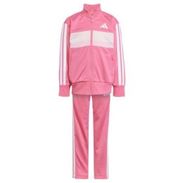adidas Sportswear Trainingsanzug 'Seasonal Essentials Tiberio' Jungen Gr&ouml;&szlig;e 122 hellpink / wei&szlig;