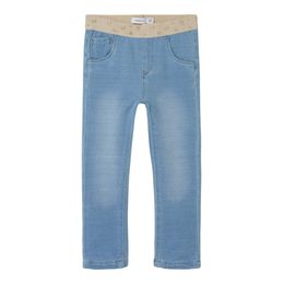 name it Jeans 'Salli' M&auml;dchen Gr&ouml;&szlig;e 50 beige / blue denim