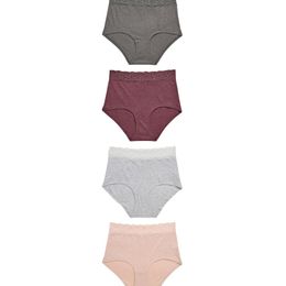next Panty Damen Gr&ouml;&szlig;e XXXL grau / rosa / bordeaux