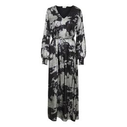 Kaffe Kleid 'Asky' Damen Größe 40 grau / schwarz Winterkleid