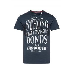 CAMP DAVID T-Shirt 'The Crafts' Herren Gr&ouml;&szlig;e XL navy / wei&szlig;