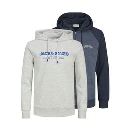 Jack & Jones Jack & Jones Strickjacke 'Ricky' Herren Gr&ouml;&szlig;e L navy / basaltgrau