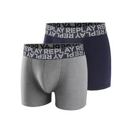 Replay Boxer shorts male Blue, Grey size S