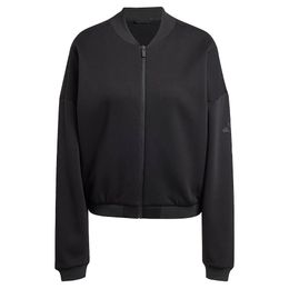 adidas Sportswear Athletic Zip-Up Hoodie 'Essentials' female Black size XXL