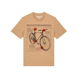 Watapparel Shirt 'Fahrrad Grundlagen' male Beige size S