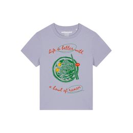 Watapparel Shirt 'Life Is Better With Ramen' female Purple size S
