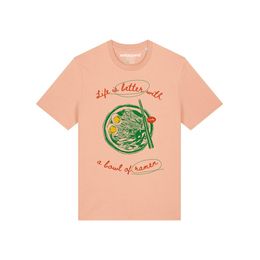 Watapparel Shirt 'Life Is Better With Ramen' male Pink size L