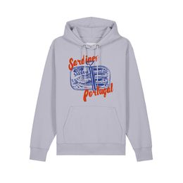 Watapparel Sweatshirt 'Sardines Portugal' Herren Gr&ouml;&szlig;e M saphir / flieder / orangerot