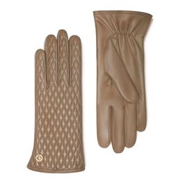 Isabel Bernard Fingerhandschuhe Damen Gr&ouml;&szlig;e S/M schlammfarben