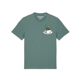 Watapparel Shirt 'Coffee Waves' male Green size S