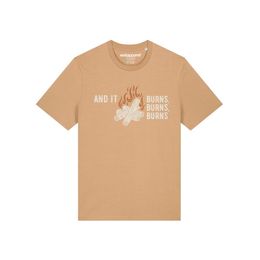 Watapparel Shirt 'And It Burns' male Beige size XXXL