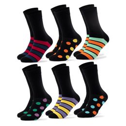 Occulto Socken 'Bunt Moritz' Herren Gr&ouml;&szlig;e 43/46 lila / orange / rot / schwarz