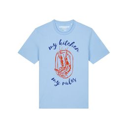 Watapparel Shirt 'My kitchen my rules' male Blue size L