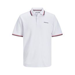 Jack & Jones JACK & JONES Poloshirt 'JJCampa' Herren Größe L navy / rot / weiß