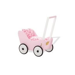 Puppenwagen Pinolino "Prinzessin Lea", rosa, Puppenwagen, KinderB:55cm H:58cm T:35cm, Holz, Made in Europe, B:55cm H:58cm T:35cm