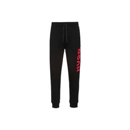 Jogginghose Hugo "Jogginghose Dutschi" Gr. L, N-Gr, schwarz, Herren, Obermaterial: 100% Baumwolle CO., Hosen