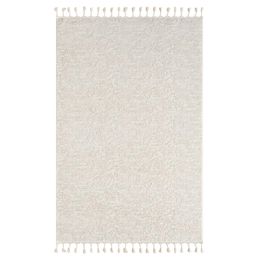 MyFlair Teppich Moroccan Retreat, 160 cm x 230 cm, Farbe weiß, rechteckig, Florhöhe 19mm