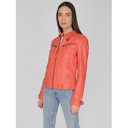 Maze Damen Lederjacke "31Ryana", rot, Gr. XS, Obermaterial: 100% Lammleder; Futter: 100% Baumwolle; &Auml;rmelfutter: 100% Polyester, Jacken