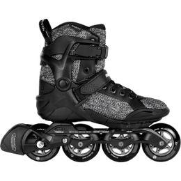 Powerslide Inlineskates "Phuzion Radon Black White 80", 47 (bis 100 kg), schwarz, Inlineskates_Rollschuhe