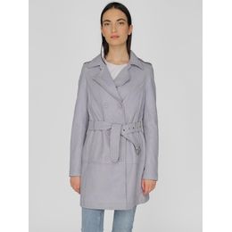 Maze Damen Langjacke "Culima", blau, Gr. XS, Obermaterial: 100% Lammleder; Futter: 100% Polyester, Jacken
