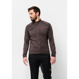Jack Wolfskin Herren Fahrradjacke "MOROBBIA FZ M", rot, Gr. XXL, OBERSTOFF 91% POLYESTER, 9% ELASTHAN LINING 100% POLYESTER, Jacken
