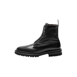 Henry Stevens Herren Schn&uuml;rboots "Winston PDB5", Gr. 41,5, grau, Hirschleder und Kalbsleder, Schuhe
