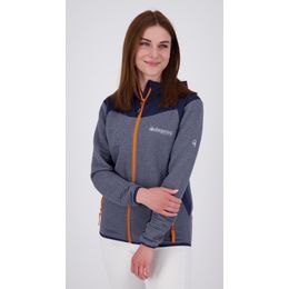 DEPROC Active Damen Strickfleecejacke "ELM WOMEN", blau, Gr. 42, 100% Polyester, Jacken, auch in Gro&szlig;en Gr&ouml;&szlig;en erh&auml;ltlich