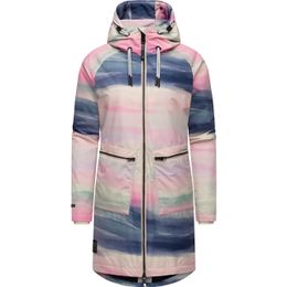 Ragwear Damen Wintermantel "Holstic Print", beige, Gr. XL, Obermaterial: 100% Polyester; Innenfutter: 100% Polyester; Wattierung: 100% Polyester,