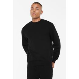 Harlem Soul Herren Sweater, schwarz, Gr. M, unifarben, Material: 65% Baumwolle, 35% Polyester, Sweatshirts, mit weicher Innenseite