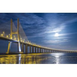 papermoon Fototapete "Br&uuml;cke", B/L: 3,5mm x 2,6mm, Bahnen: 7 Stk. St., bunt, Schlafzimmer, Tapeten