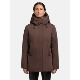 Khujo Damen Winterjacke "Palla-YM", braun, Gr. XXL, Material: 55% Baumwolle, 45% Polyester; Futter: 100% Nylon; Wattierung: 100% Polyester, Jacken,