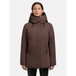 Khujo Damen Winterjacke "Palla-YM", braun, Gr. L, Material: 55% Baumwolle, 45% Polyester; Futter: 100% Nylon; Wattierung: 100% Polyester, Jacken,