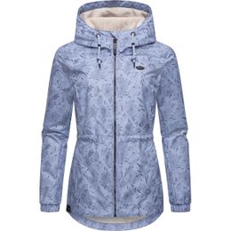 Ragwear Damen Outdoorjacke "Dankka Spring", blau, Gr. 4XL, Au&szlig;enmaterial: 100% Polyester; Innenfutter: 100% Polyester, Jacken, Wasserdichte Damen