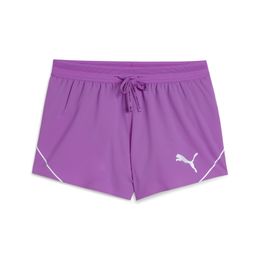 Laufshorts Puma "RACEDAY ULTRAWEAVE 3" Split Shorts Damen", Damen, Gr. L, Normalgrößen, wild berry lila, Obermaterial: 100% Polyester; Innenhose: 100% Polyester; Unterer Bund: 89% Polyester, 11% Elasthan, regular fit, Hosen