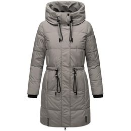 Navahoo Damen Steppmantel "Zuckertatze XIV", grau, Gr. XL, Oberstoff: 100% Polyester, Futter: 100% Polyester, Wattierung: 100% Polyester,