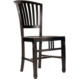 Stuhl Sit, B:50cm H:95cm T:55cm, grau, Massivholz, St&uuml;hle, "Samba", im Lodge-Stil