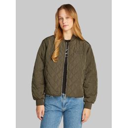 Damen Bomberjacke "LW QUILTED JACKET", braun, Gr. XL, Calvin Klein Jeans, unifarben, Web, Obermaterial: 100% Polyester, Jacken, mit Logodruck, mit