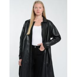 Maze Damen Ledermantel "42021153", schwarz, Gr. L, Obermaterial: 100% Lammleder; Innenfutter: 100% Polyester, M&auml;ntel